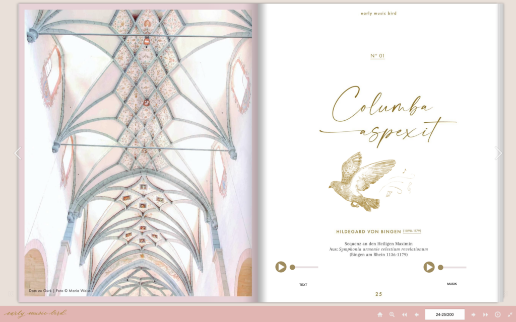 early music bird Digital Animated Booklet – Favola in Musica. Alte Neue ...